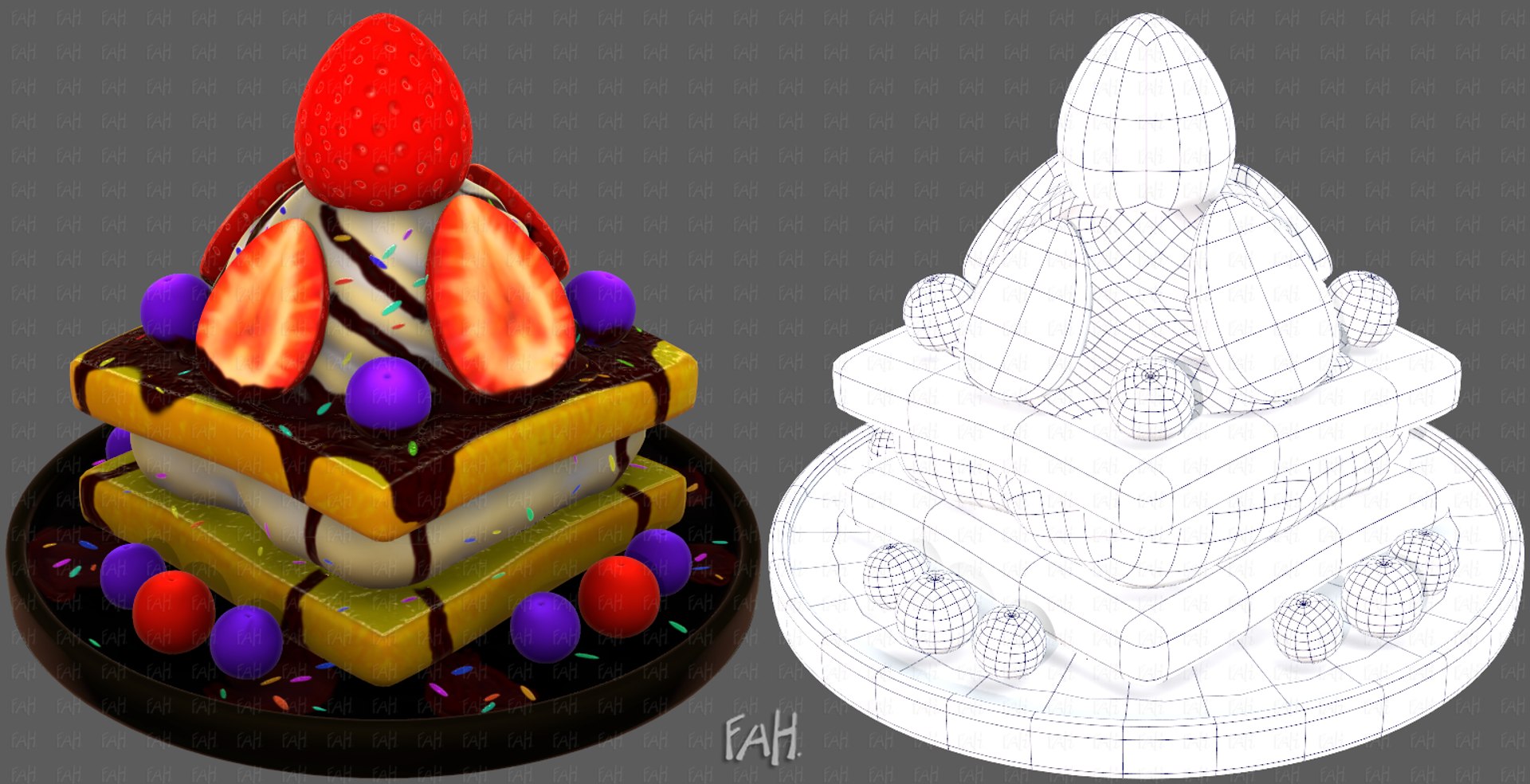 3D Model Dessert V01 - TurboSquid 2131092