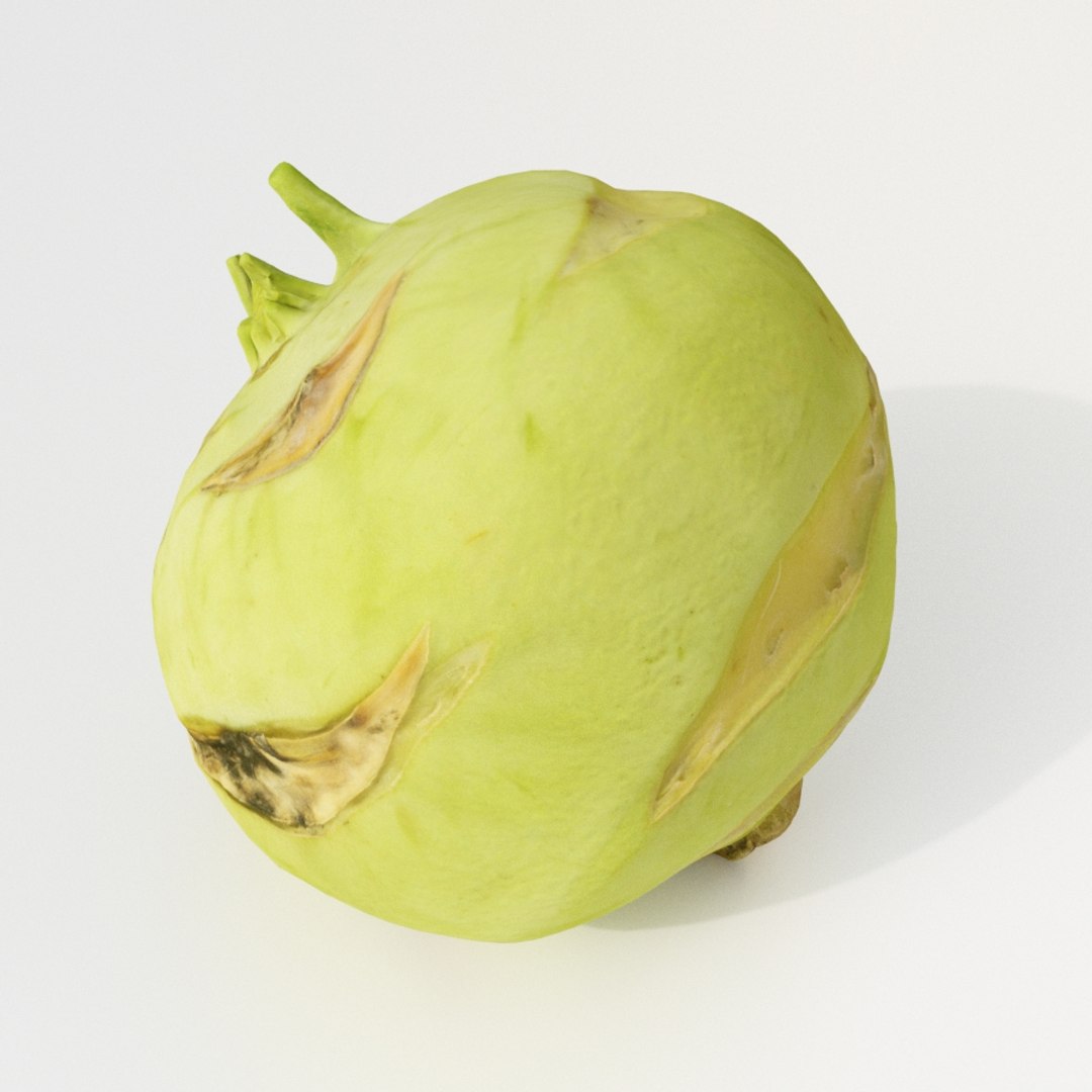 Kohlrabi vegetable 3D model - TurboSquid 1397064