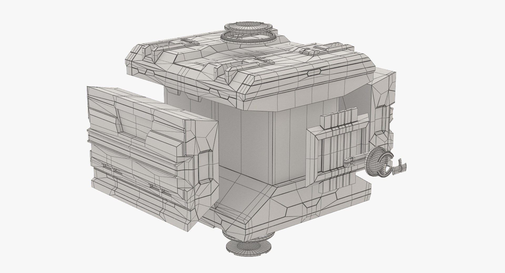 3d Model Box Sci Fi