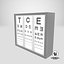 3D Optotype Medical Eye Chart - TurboSquid 1279822