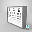 3D Optotype Medical Eye Chart - TurboSquid 1279822