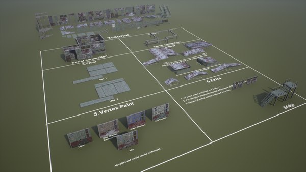 modelo 3d Edificios modulares post-apocalípticos - TurboSquid 1383053