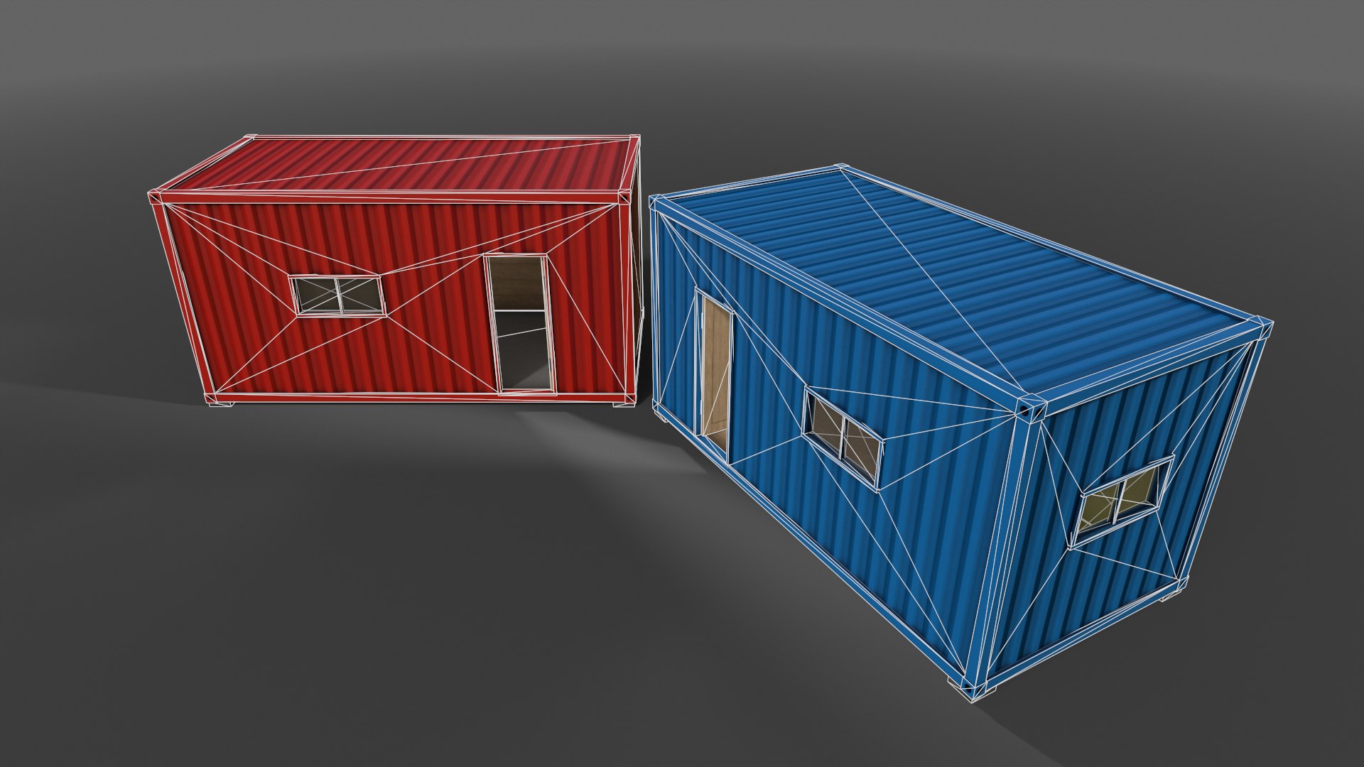 PBR Container House BA 20ft V1 3D Model - TurboSquid 2103421