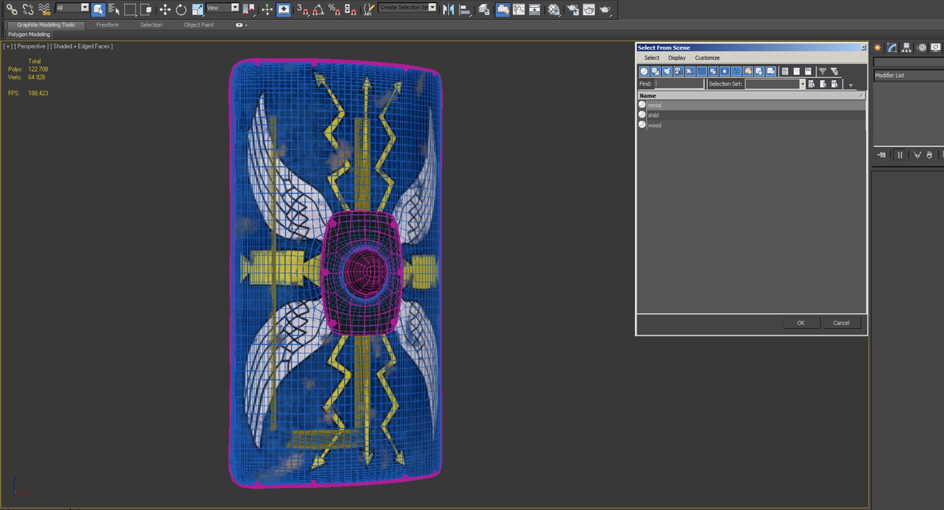 3d Model Roman Shield