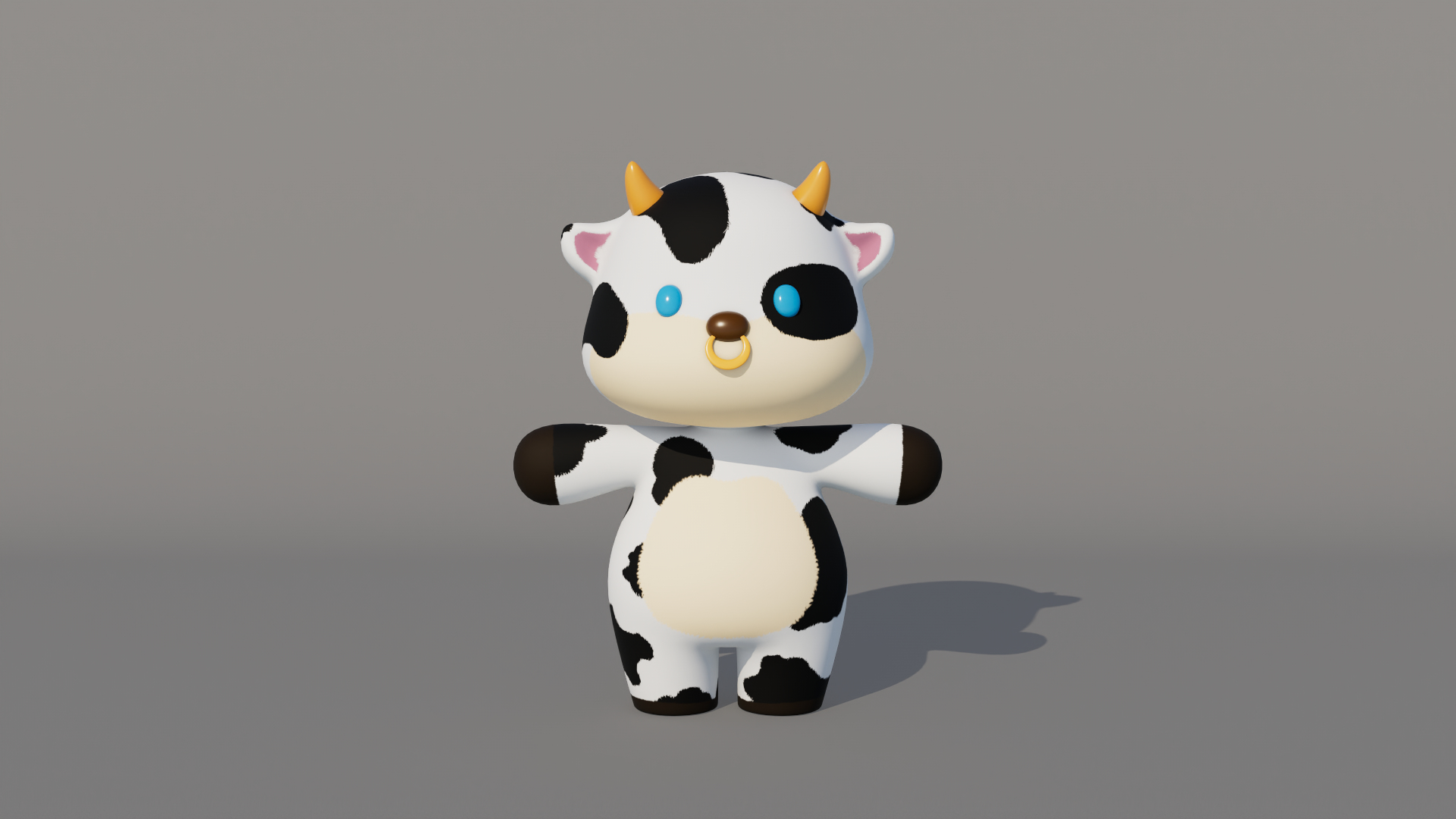 3D Rigged Cartoon Cow - TurboSquid 2175197