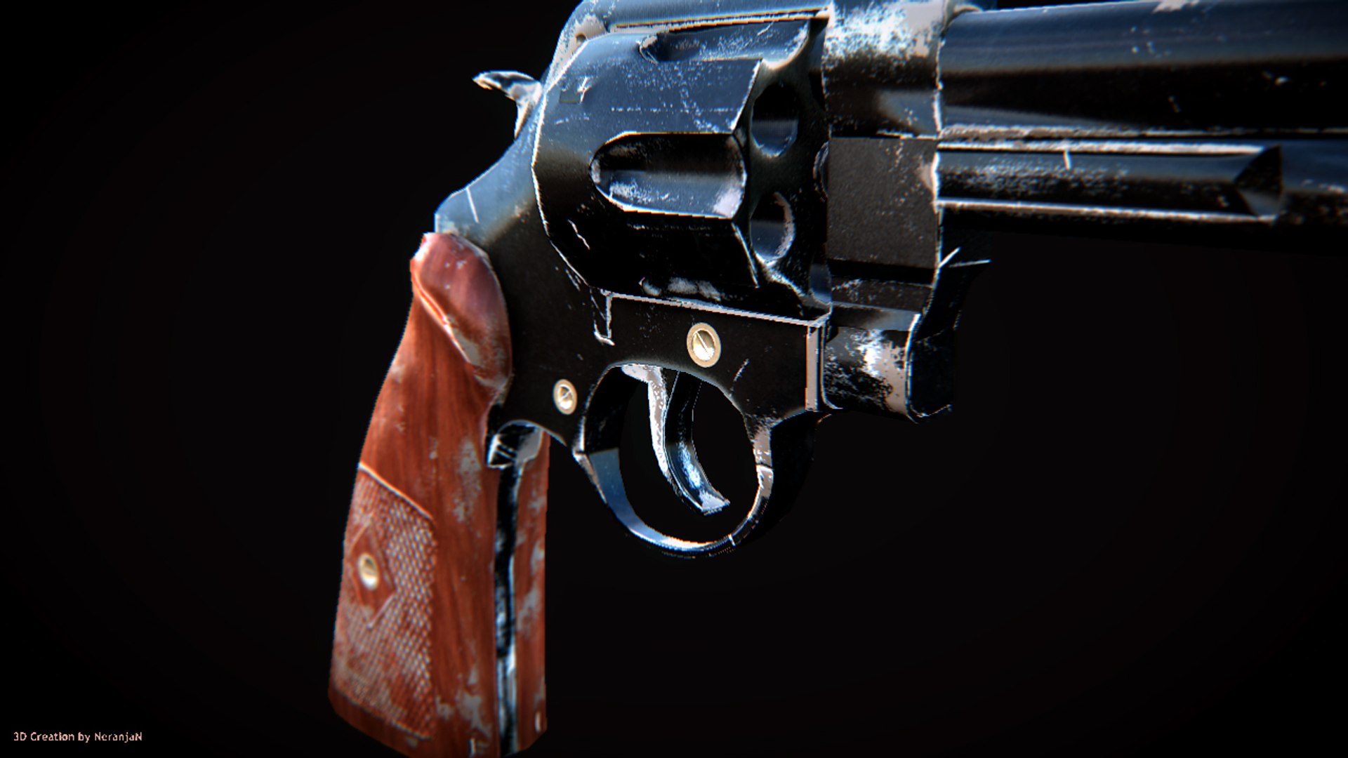 revolver games 3d model