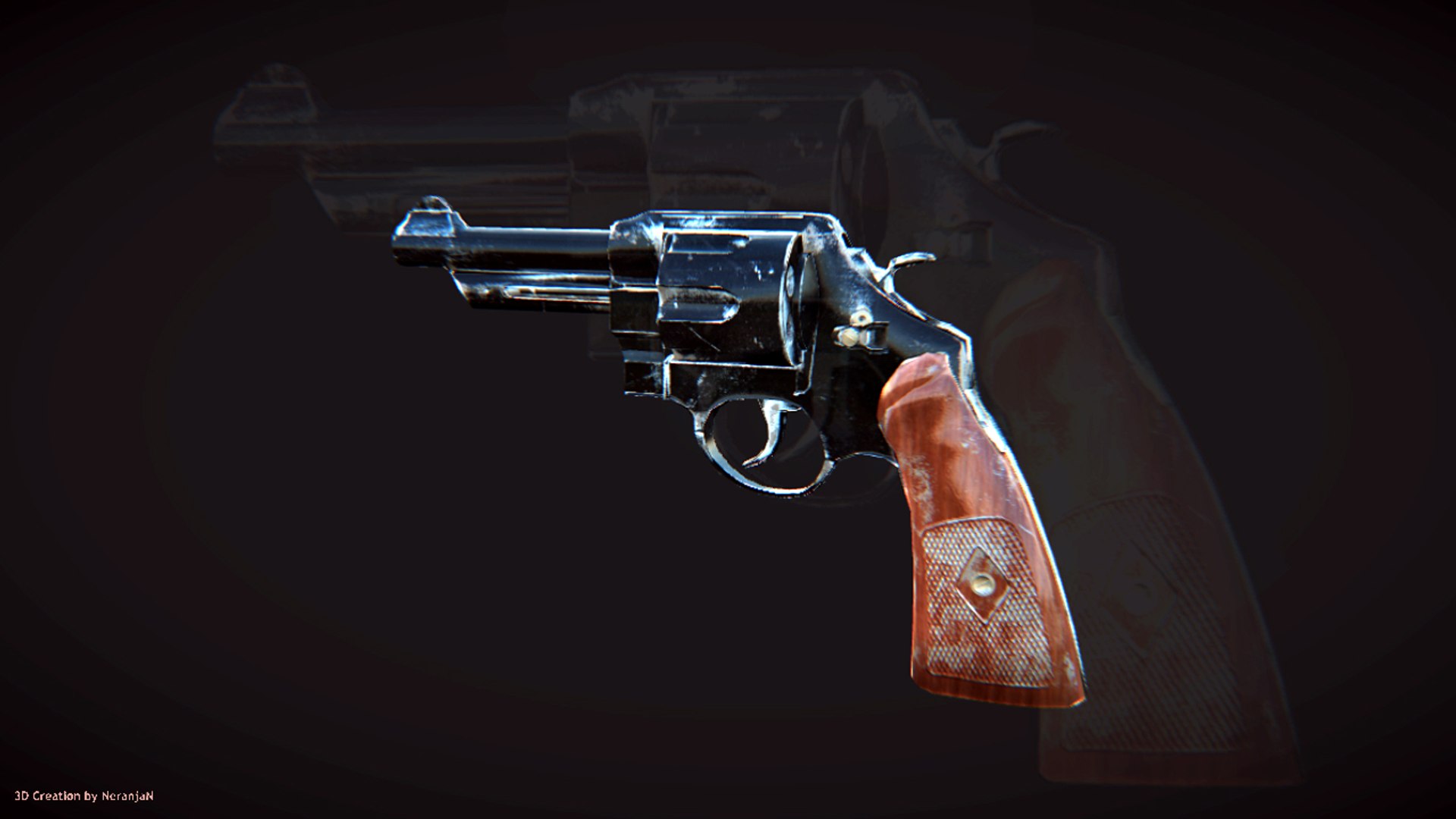 revolver games 3d model