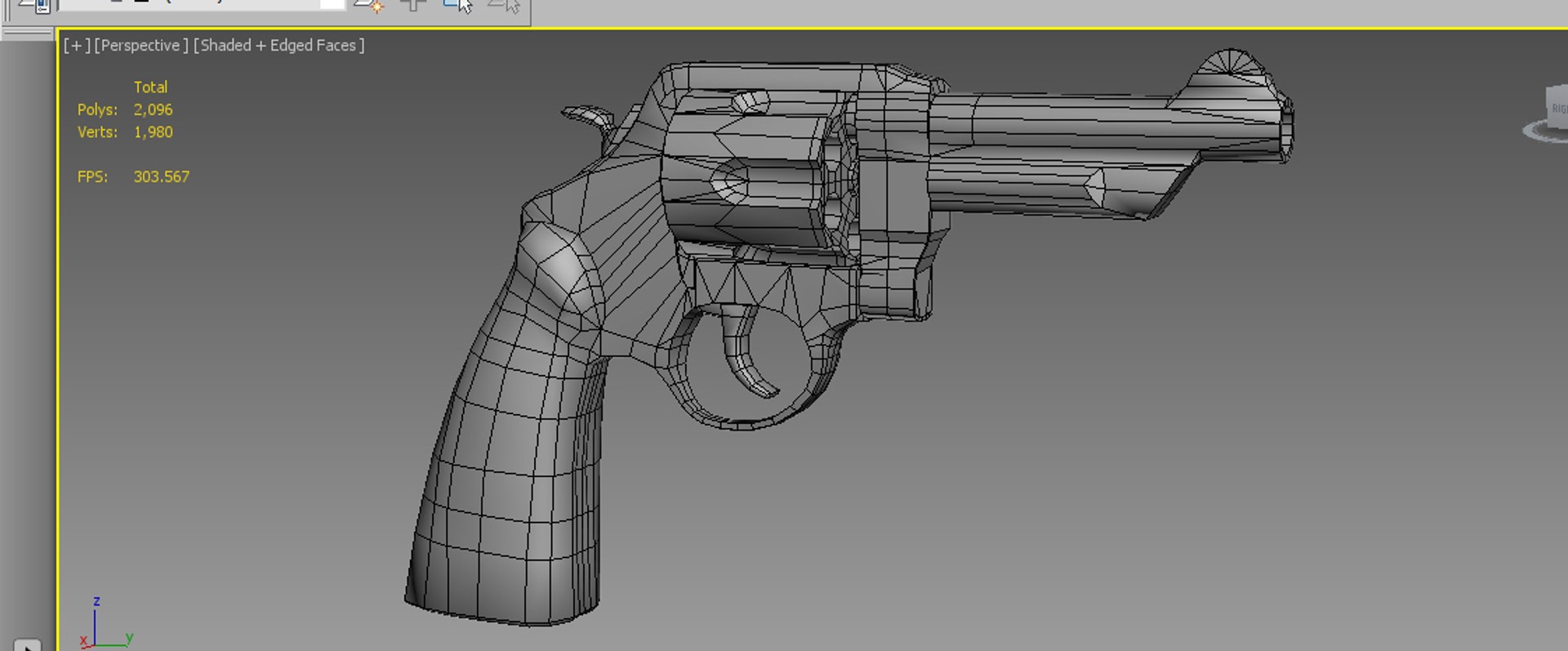 revolver games 3d model