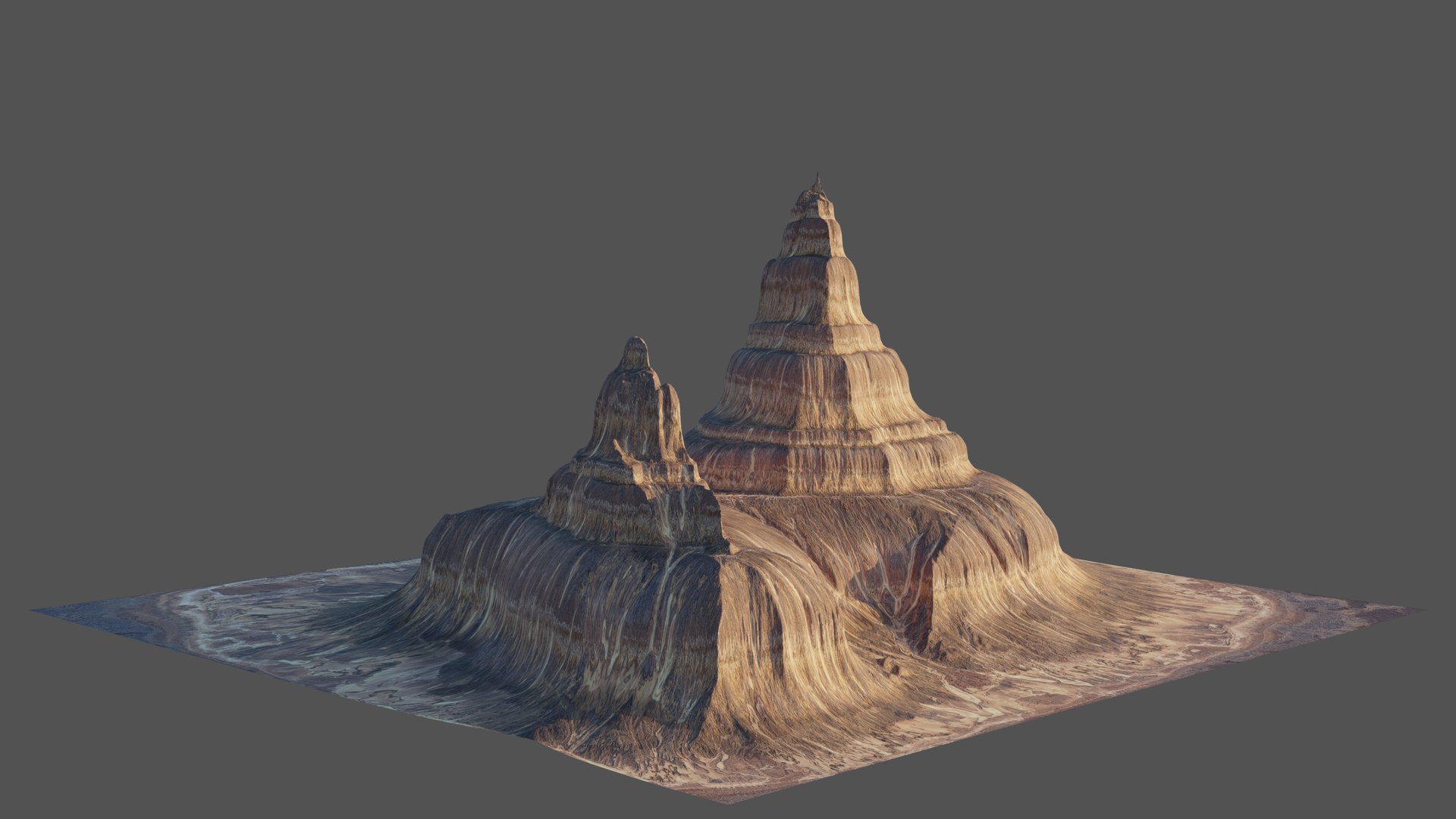 8K Detailed Cliff Landscape 3D Model - TurboSquid 1809248