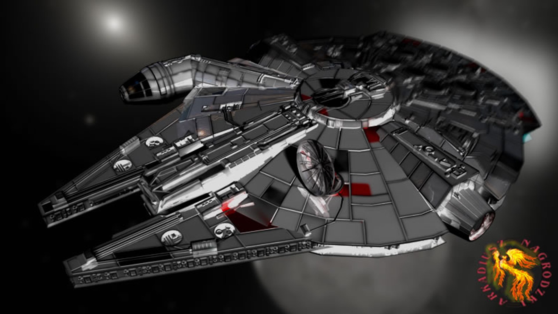Starship Freighter 3d Lwo