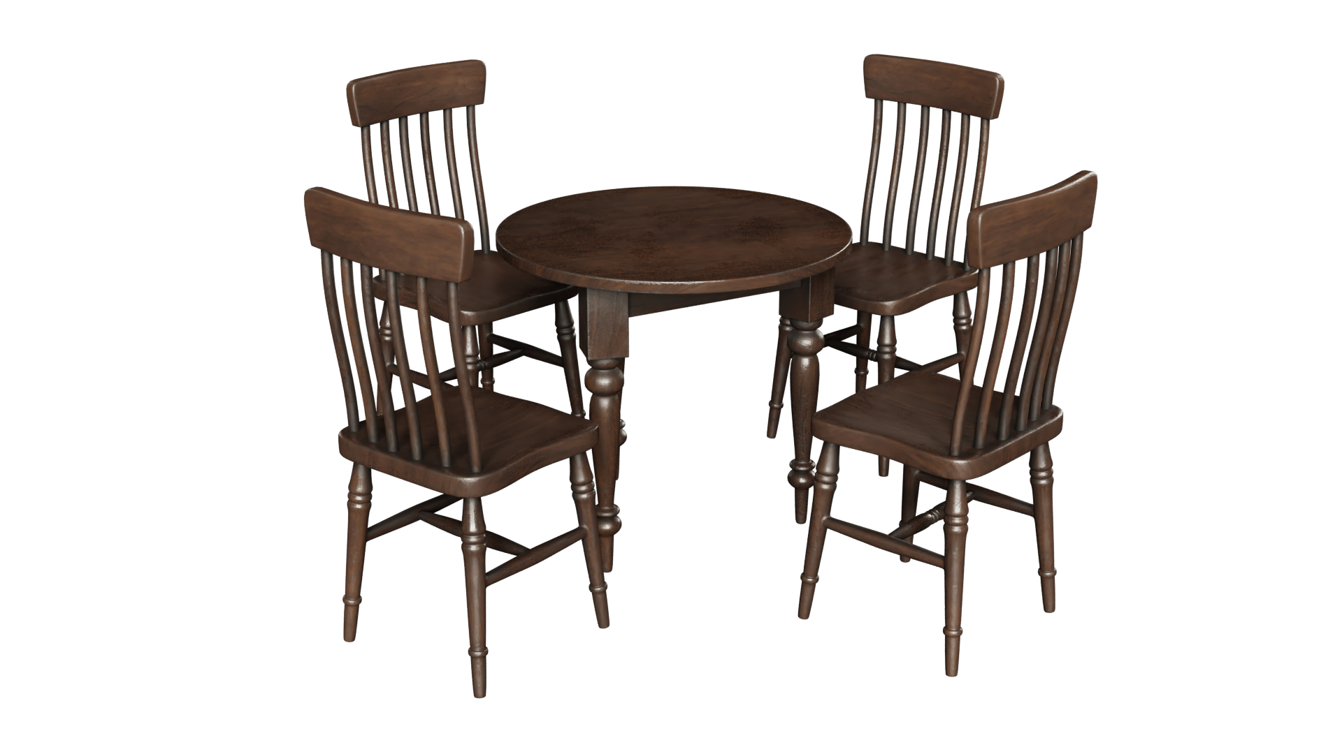 3D Traditional Wooden Table Model - TurboSquid 1637608