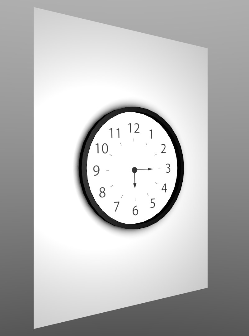 Free Fbx Model Wall Clock