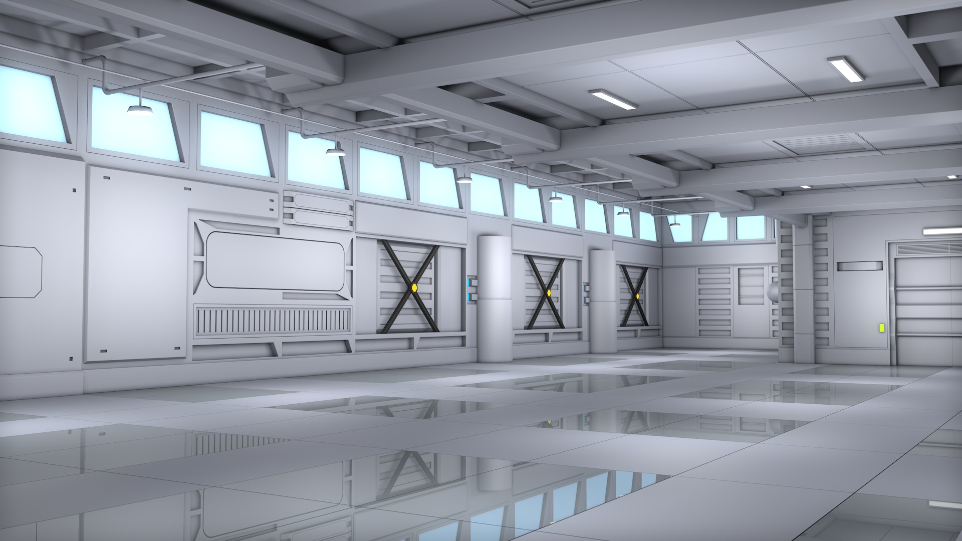 3D Sci Fi Room - TurboSquid 2231648