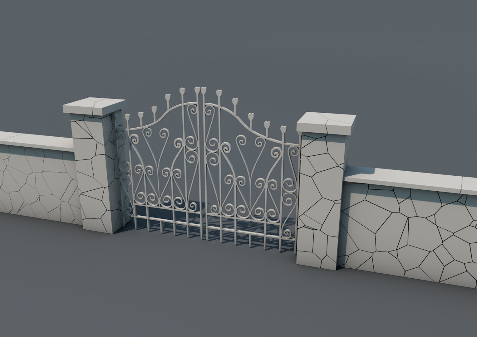 3D castle gate entrance - TurboSquid 1469010