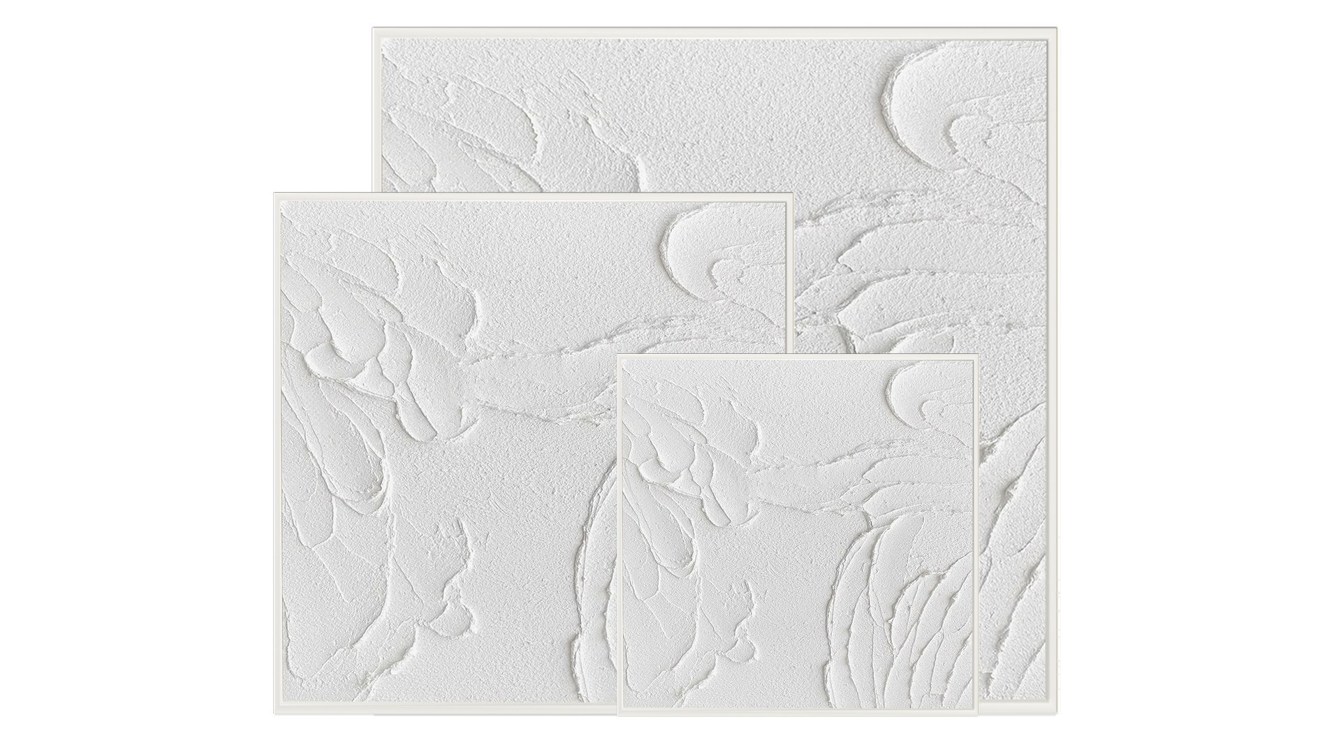 3D 3D WHITE ABSTRACT PAINTING ABAS50 Model - TurboSquid 2494742