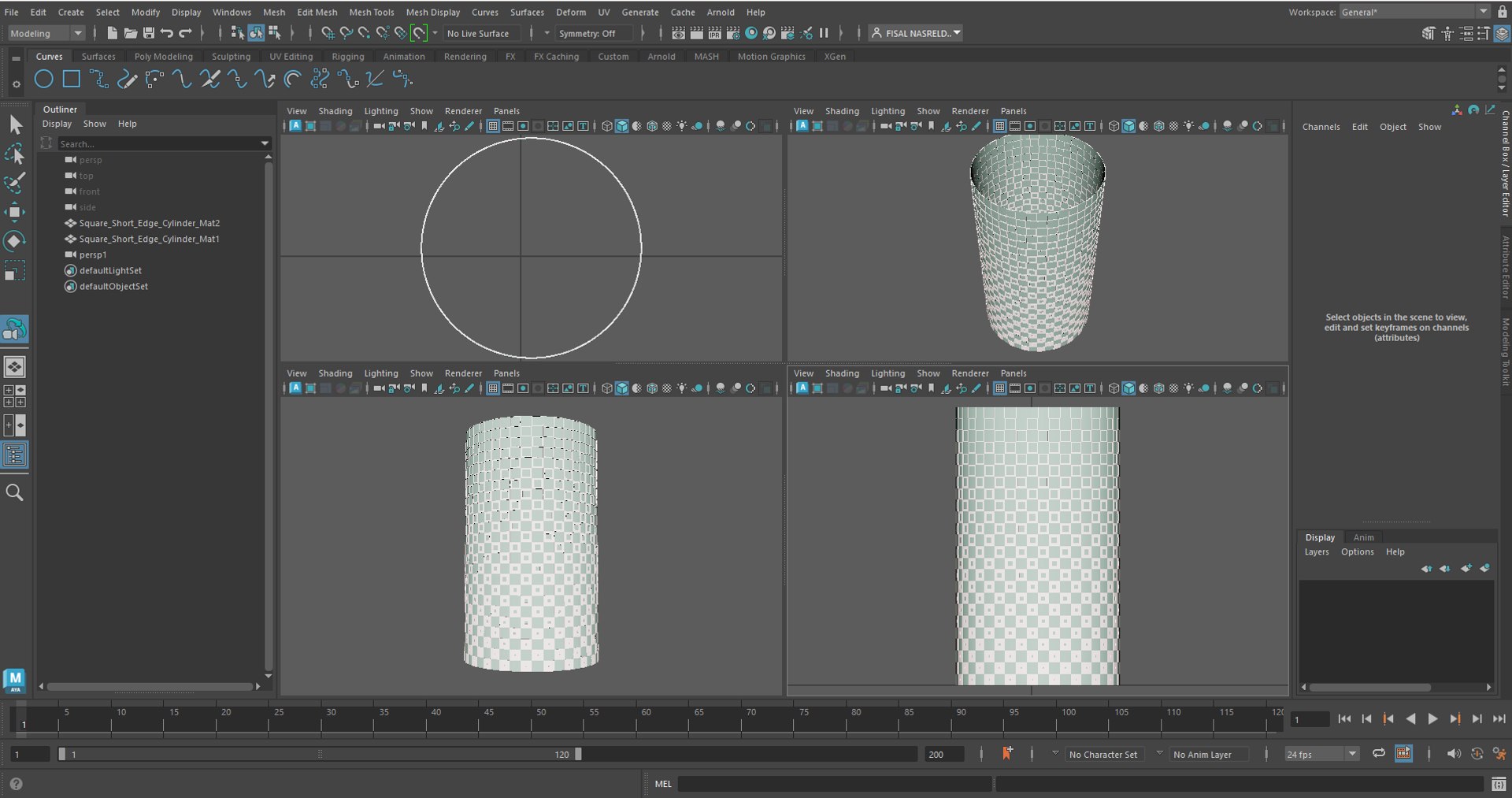 Parametric Square Pattern Cylinder Model - TurboSquid 2345200