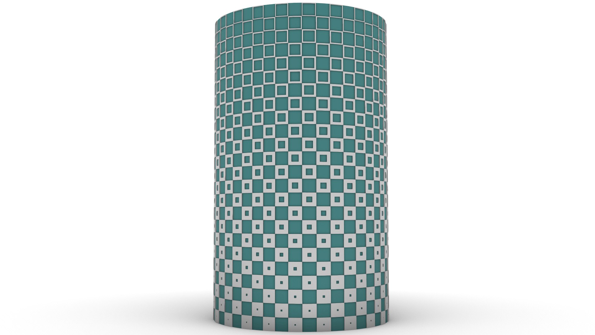 Parametric Square Pattern Cylinder Model - TurboSquid 2345200