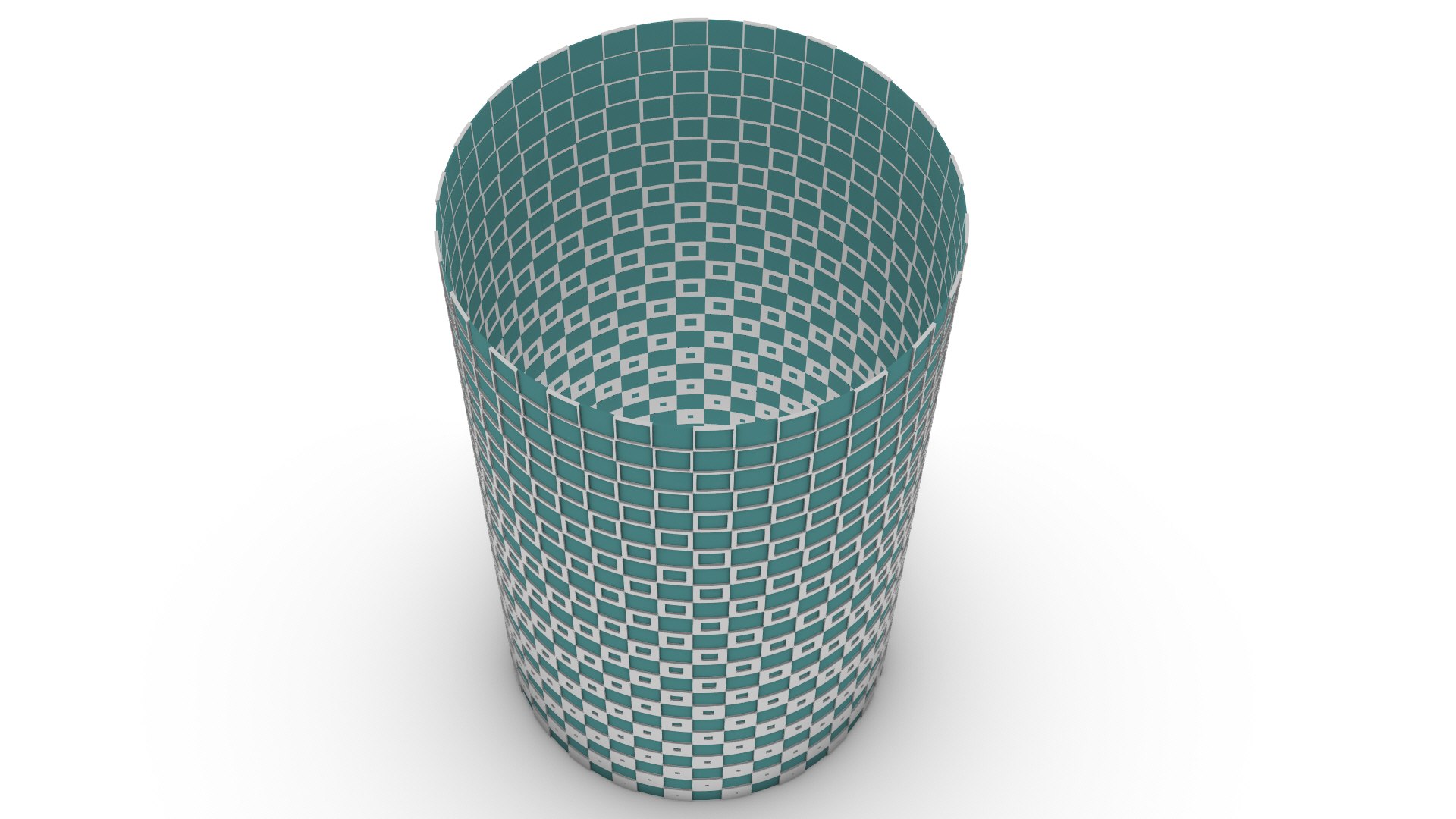 Parametric Square Pattern Cylinder Model - TurboSquid 2345200