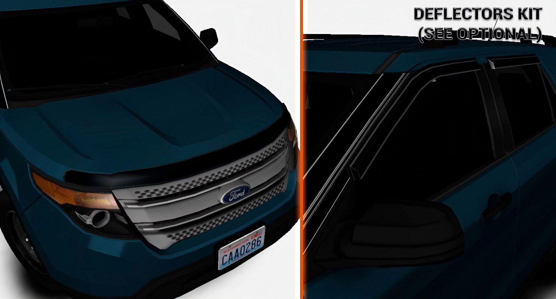 3D Model Ford Explorer 2014 Mk V Full Range With Simple Interior ...