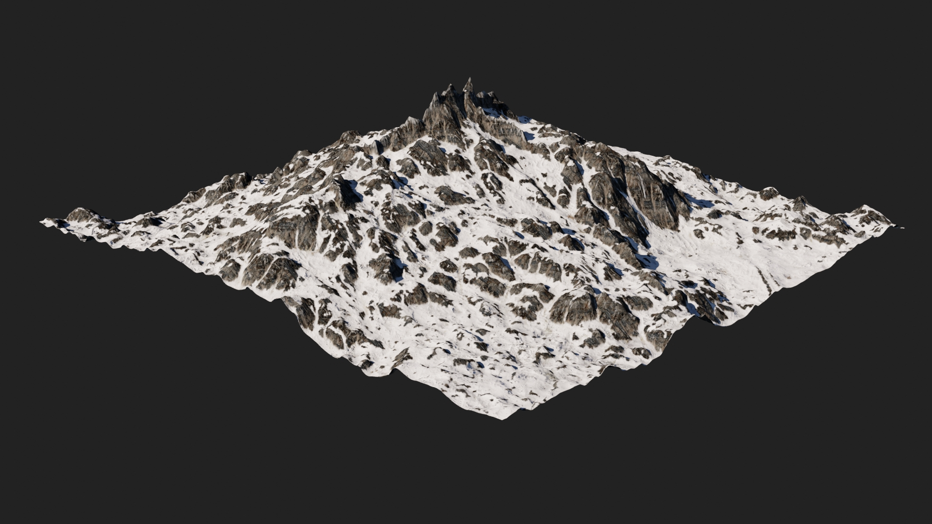 3D Snowy Mountain Ex14 Model - TurboSquid 2083265