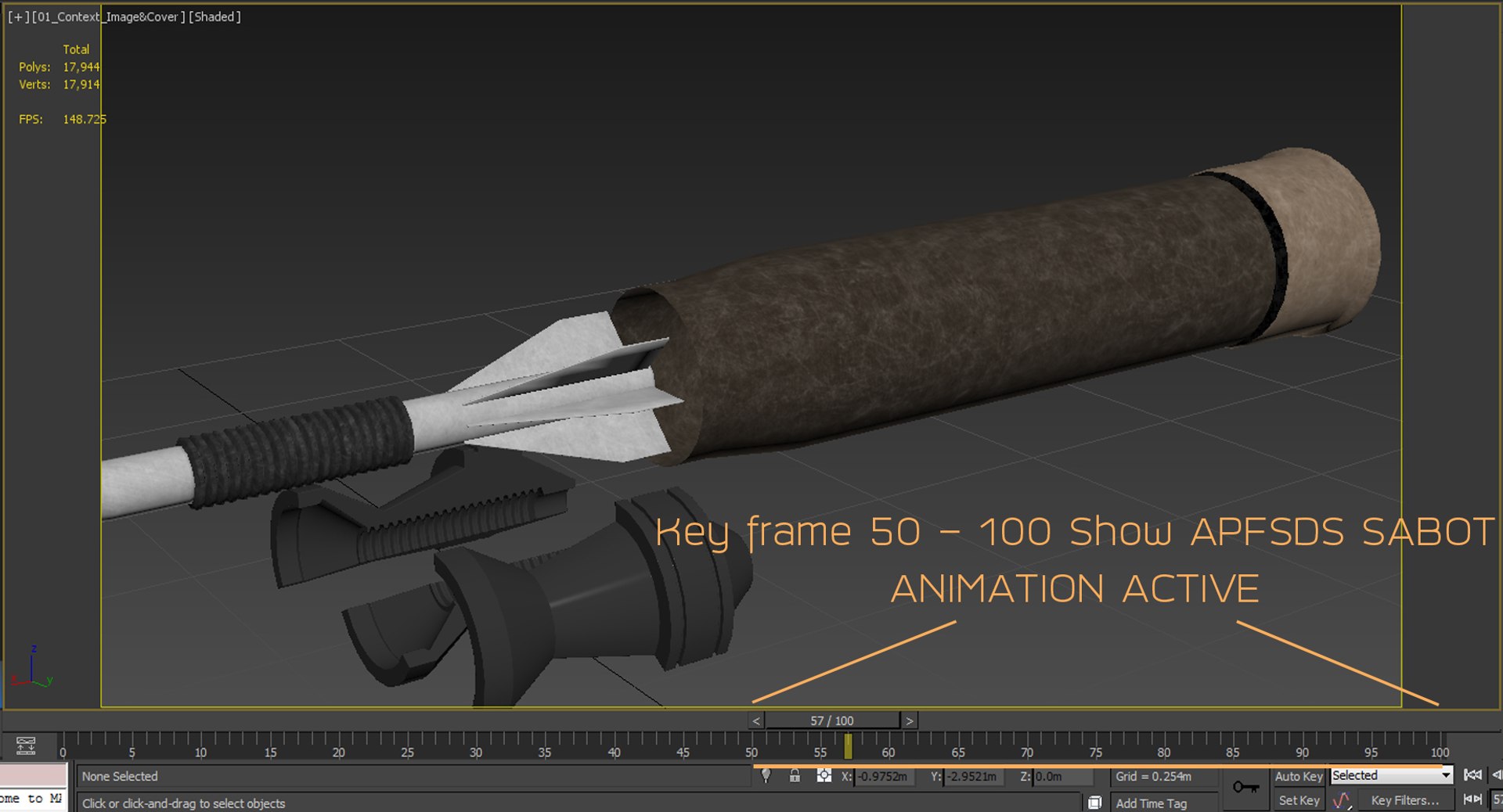 120mm m829 apfsds-t 3D - TurboSquid 1213500