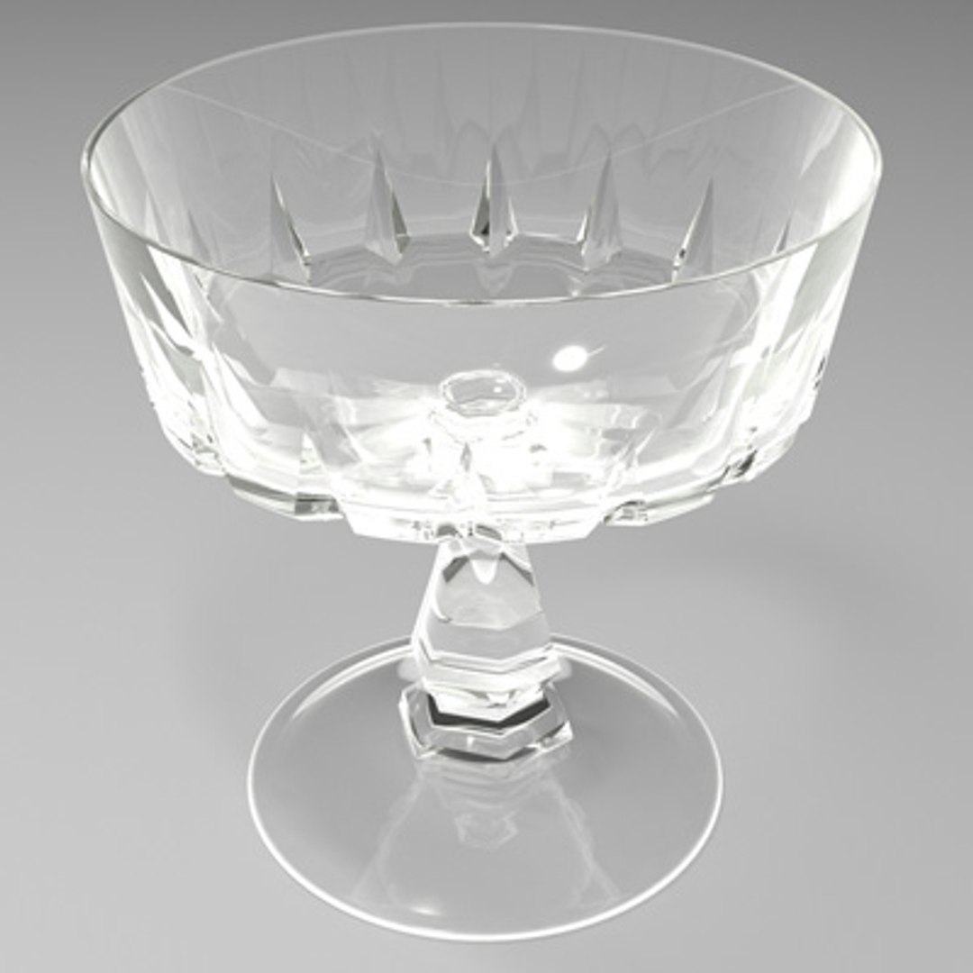Free Crystal Glass Cup 3d Model