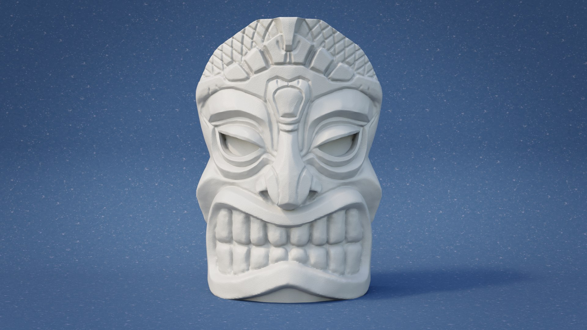 Tiki Mask V2 3D Model - TurboSquid 2213303