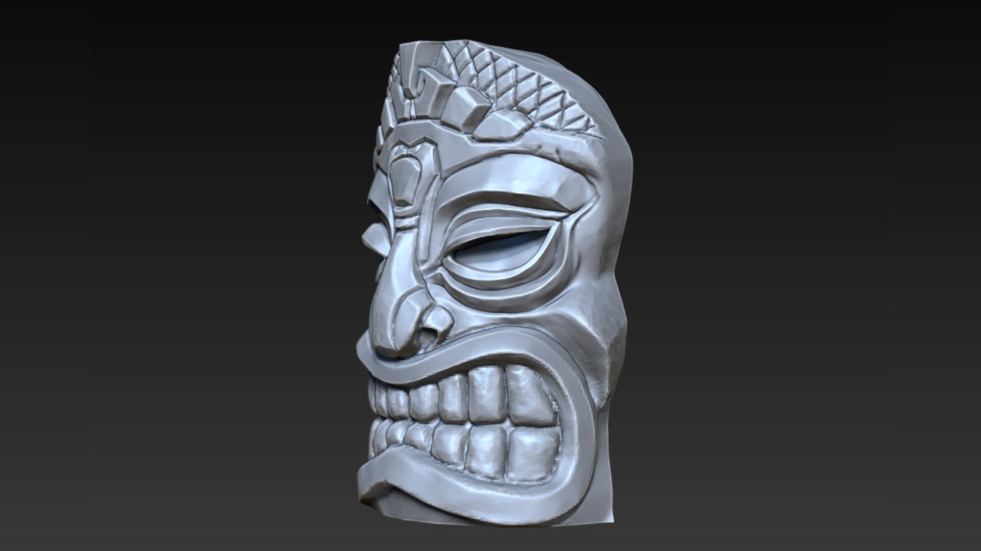 Tiki Mask V2 3D Model - TurboSquid 2213303