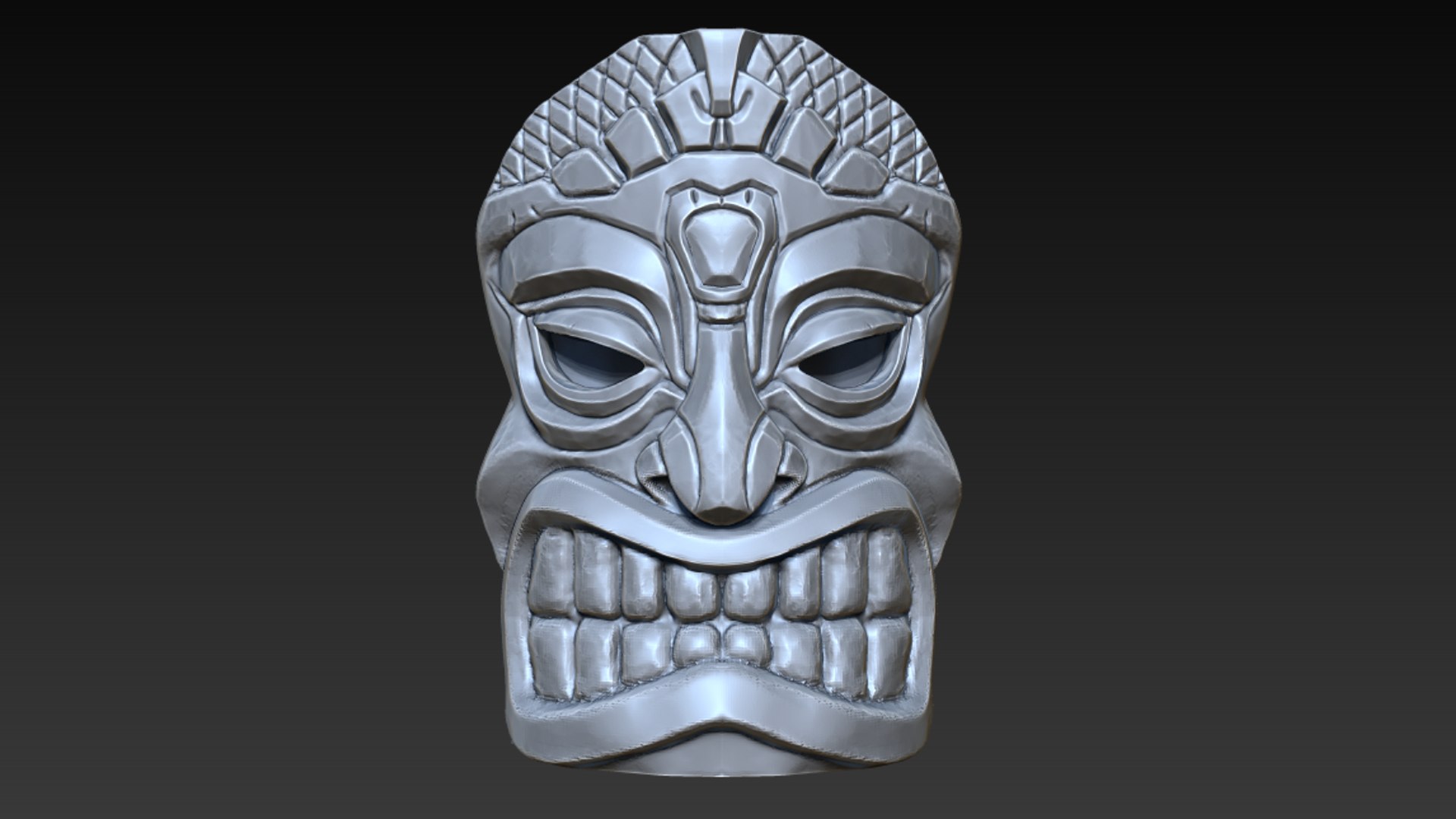 Tiki Mask V2 3D Model - TurboSquid 2213303