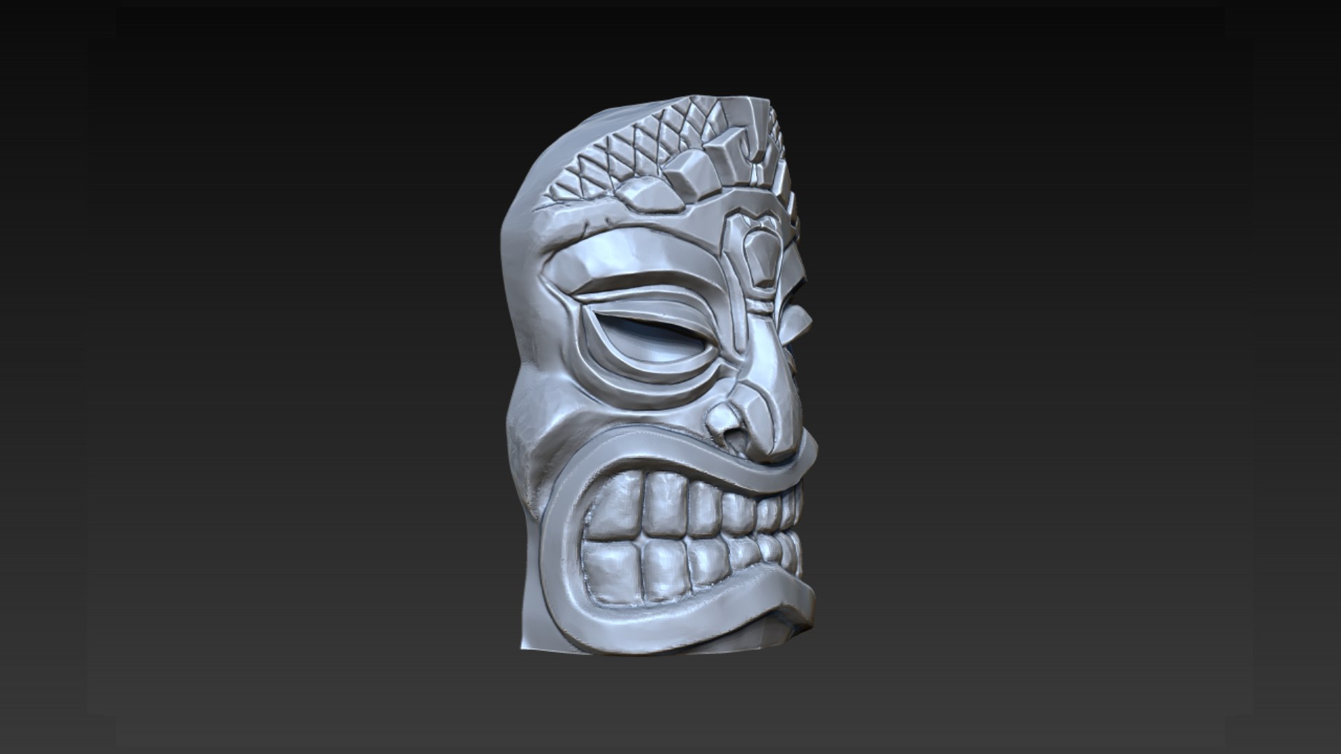 Tiki Mask V2 3D Model - TurboSquid 2213303