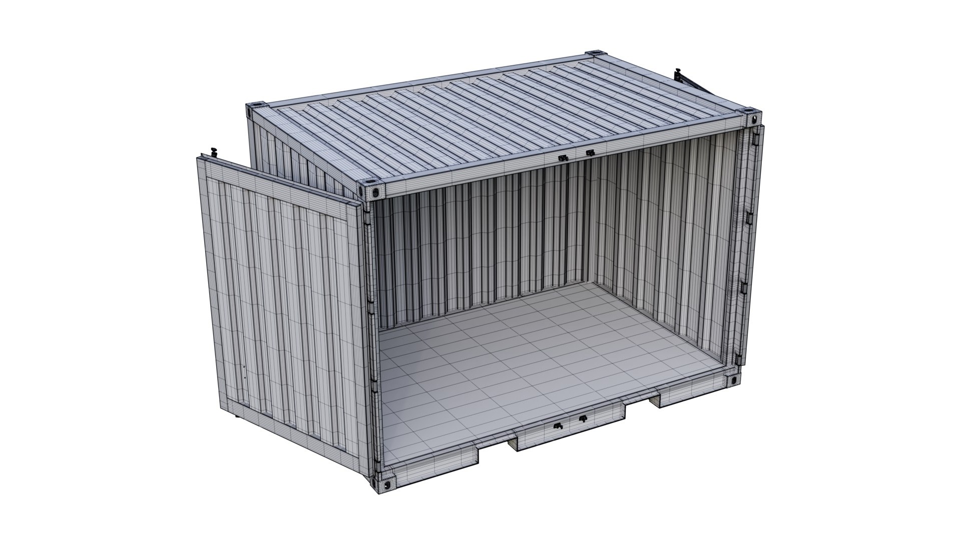12ft Container 3D Model - TurboSquid 1566902