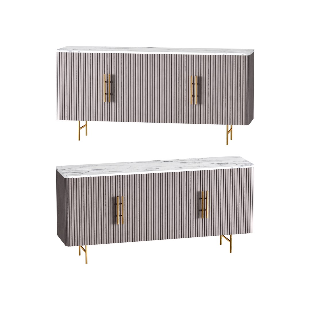 Wide Top Sideboard 3D Model - TurboSquid 2235124