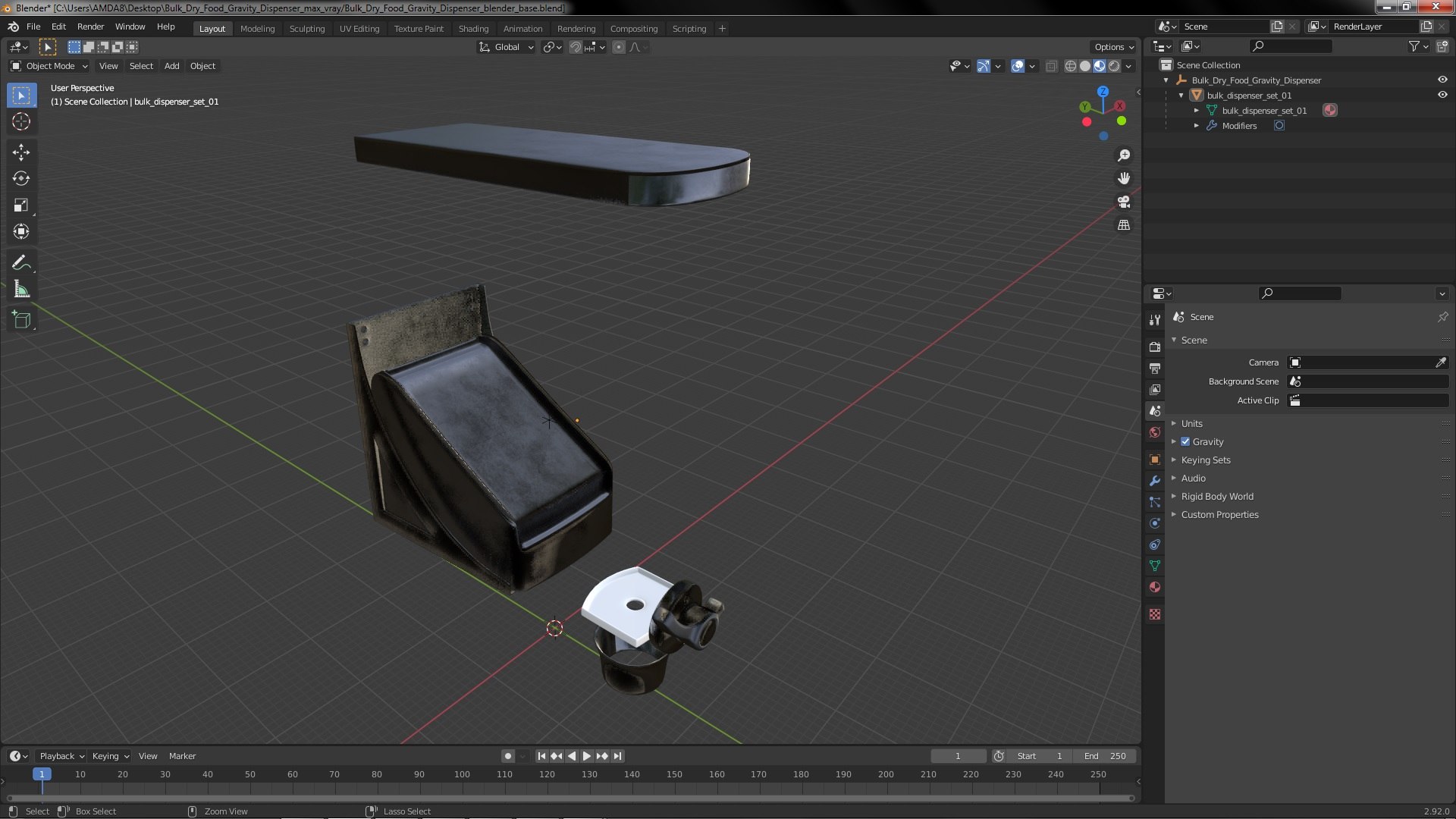 Bulk Dry Food Gravity Dispenser 3D - TurboSquid 1962427