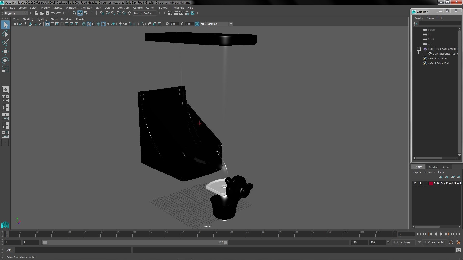 Bulk Dry Food Gravity Dispenser 3D - TurboSquid 1962427