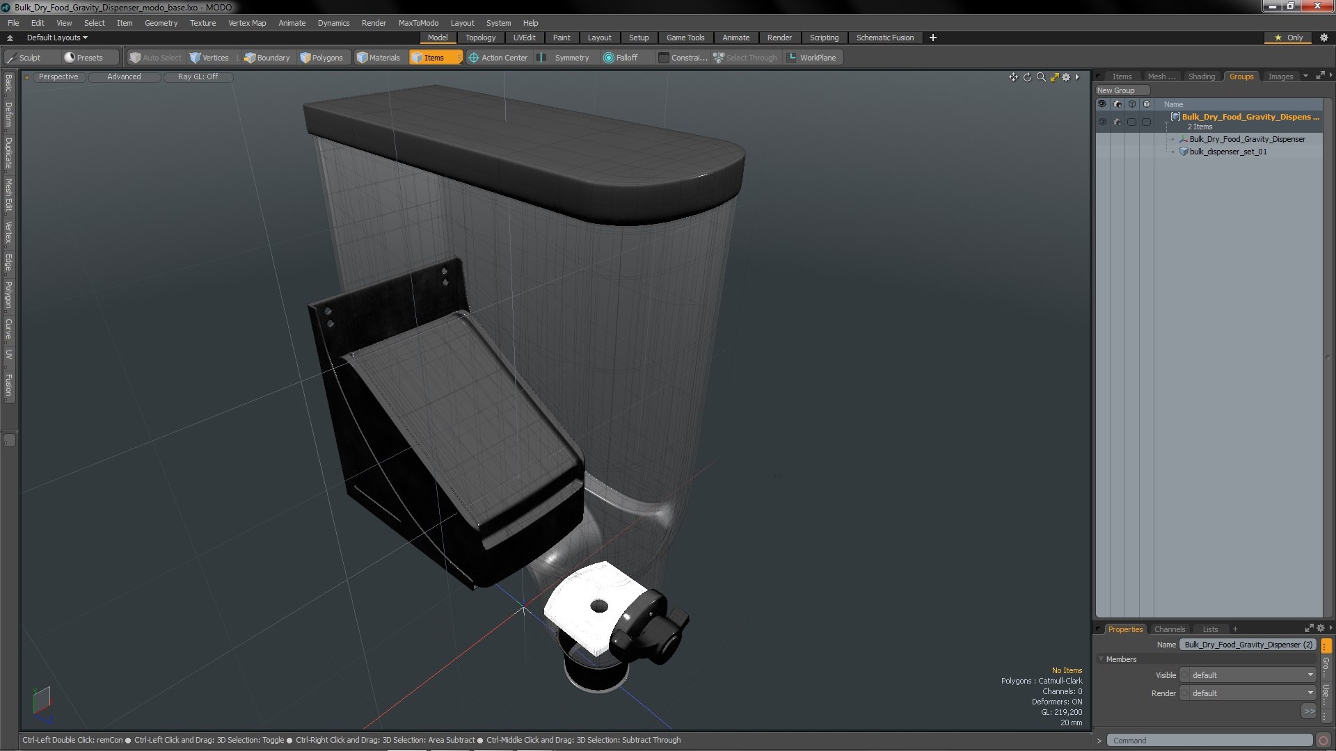 Bulk Dry Food Gravity Dispenser 3D - TurboSquid 1962427