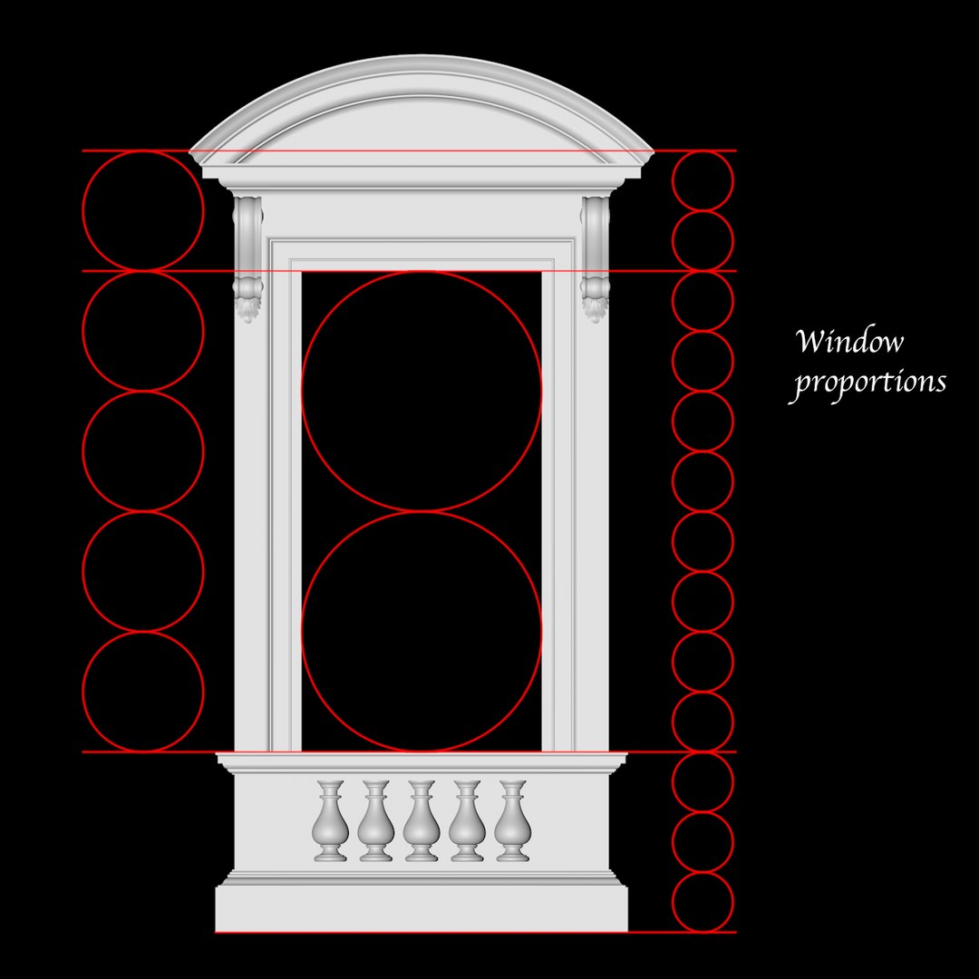 3D Classical Window Frame Pedestal - TurboSquid 1594688