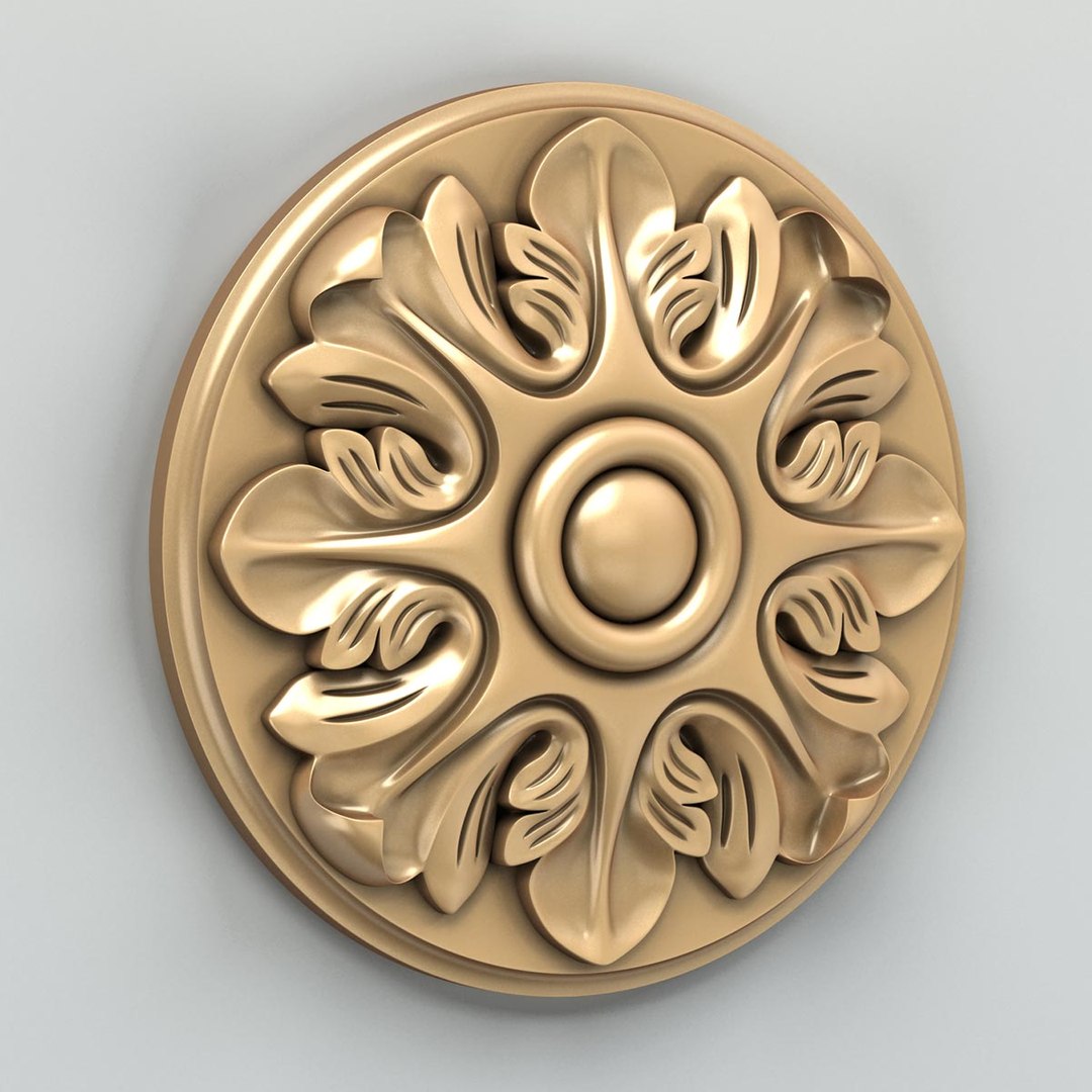 Rosette Cnc Intagli3d 3d Model