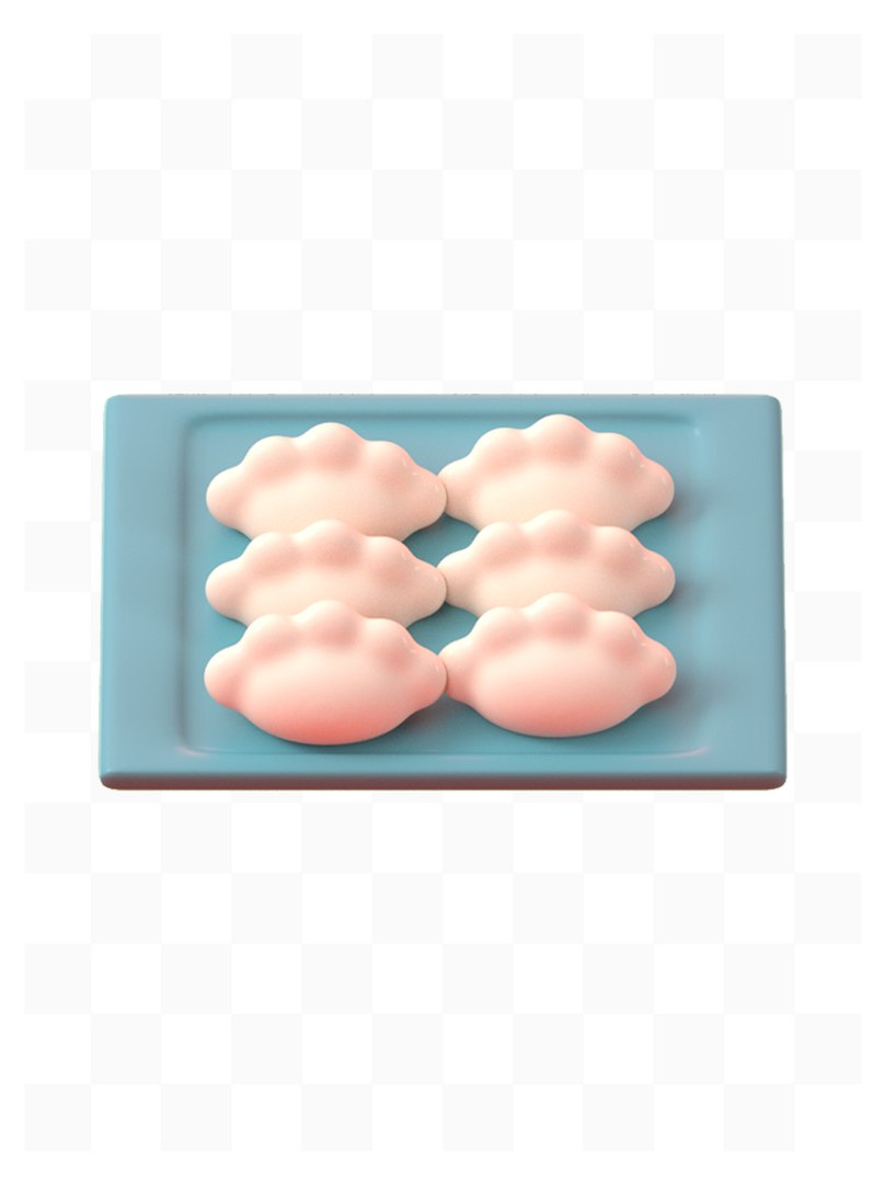 3D Cartoon Cute Dumplings A Model - TurboSquid 2044030