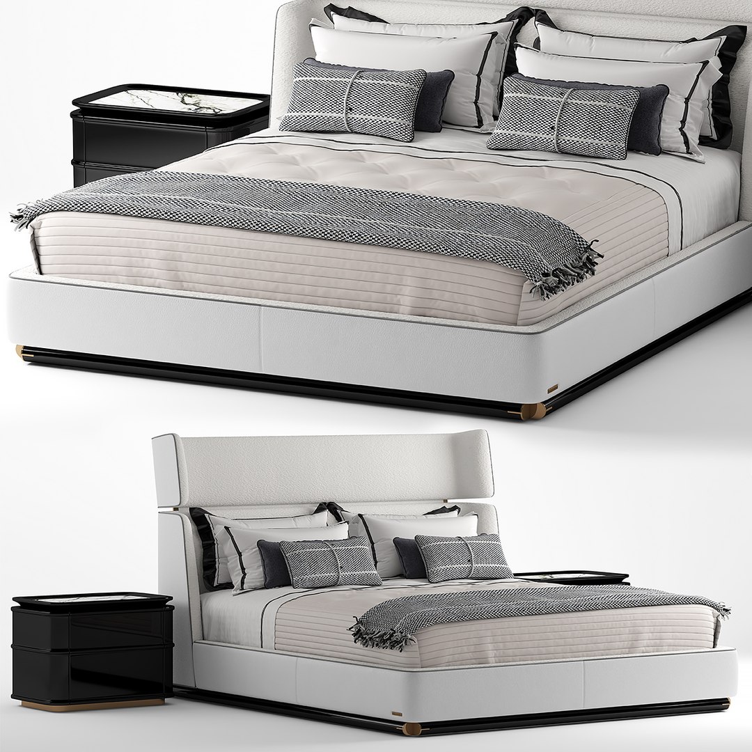 Bed Model - TurboSquid 1515048