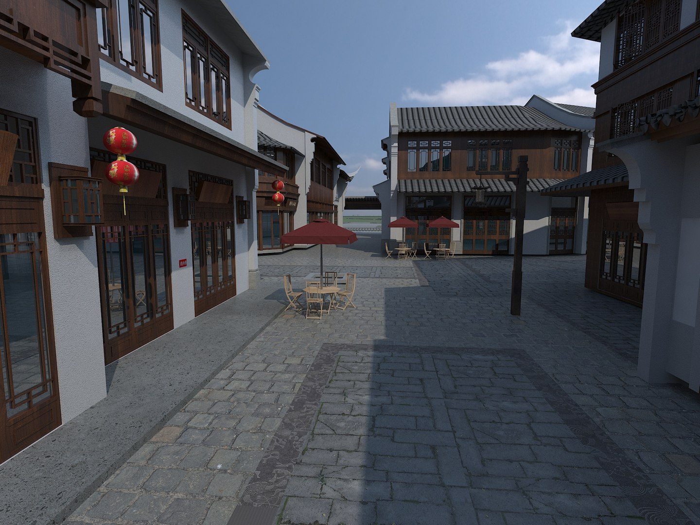 3D Ancient Commerce Street 2 Model - TurboSquid 2057429