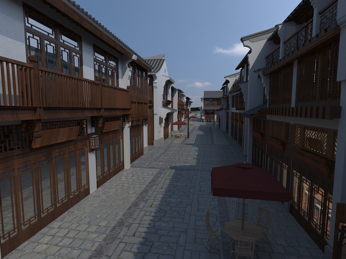 3D Ancient Commerce Street 2 Model - TurboSquid 2057429