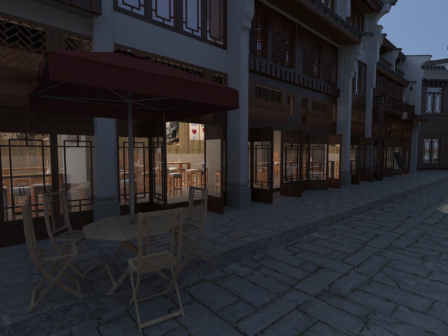 3D Ancient Commerce Street 2 Model - TurboSquid 2057429