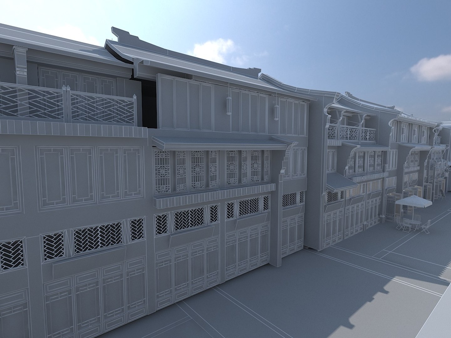 3D Ancient Commerce Street 2 Model - TurboSquid 2057429