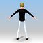 rigged cartoon man character 3d max