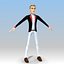 rigged cartoon man character 3d max