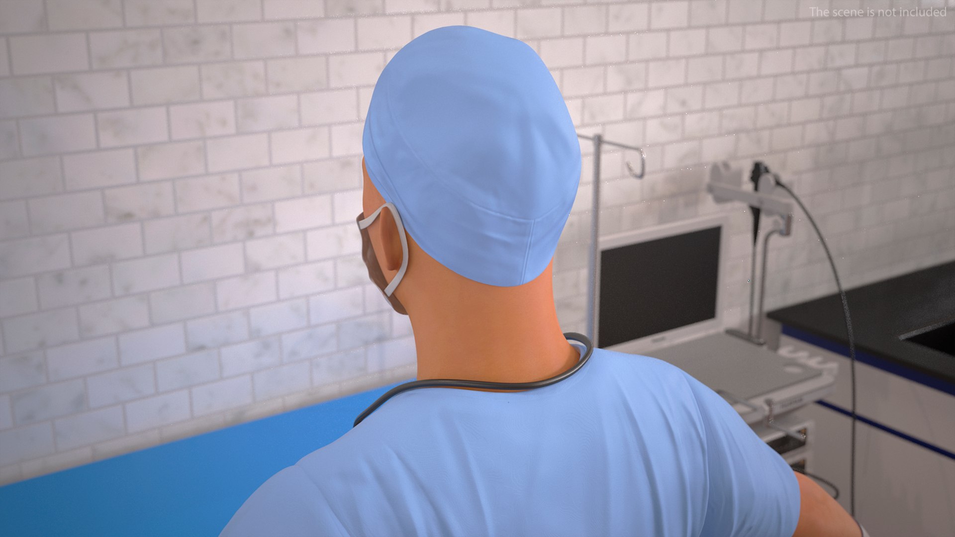 3D Asian Male Surgeon In Mask Blood Stained Rigged Model - TurboSquid ...