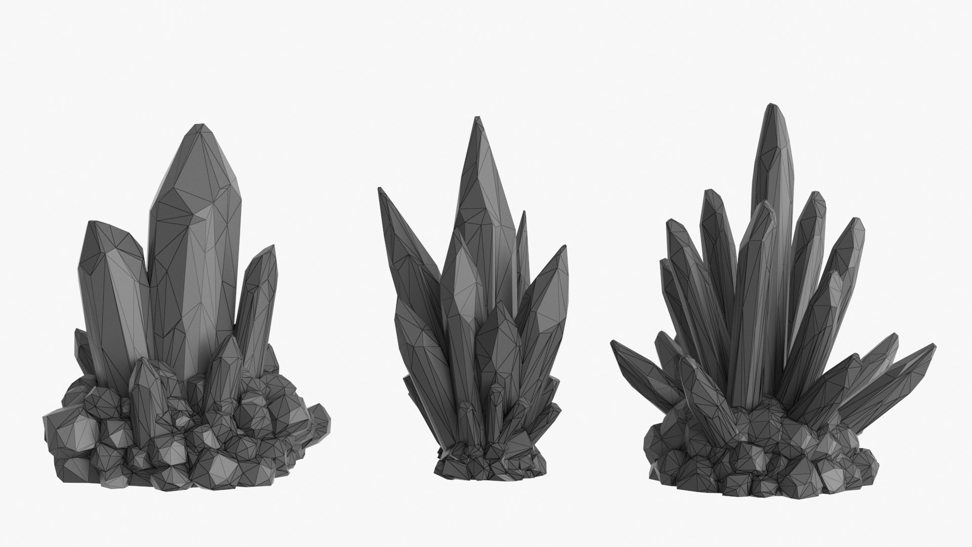 3D Crystal Collection 3 colors - TurboSquid 2154720