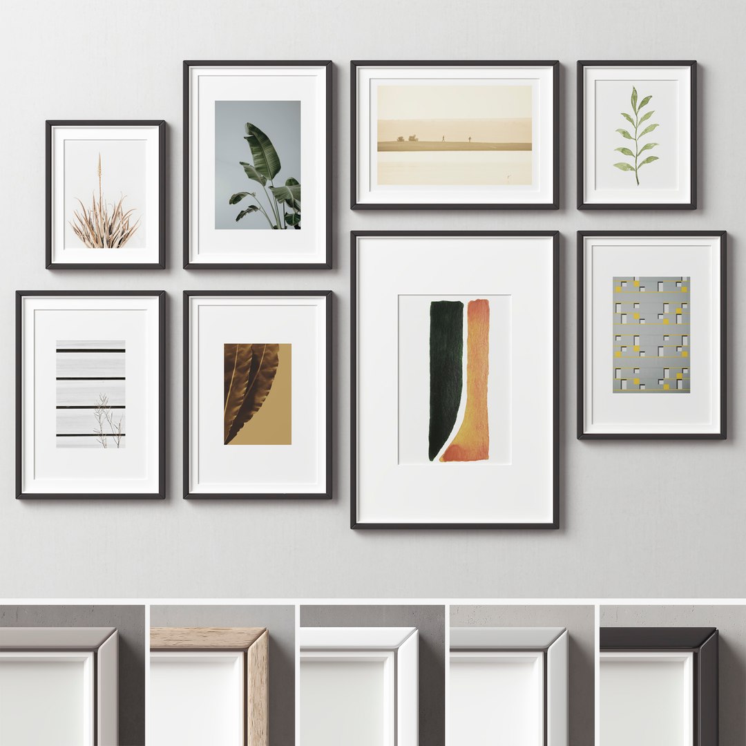 3D Picture Frames Set-254 - TurboSquid 1742867