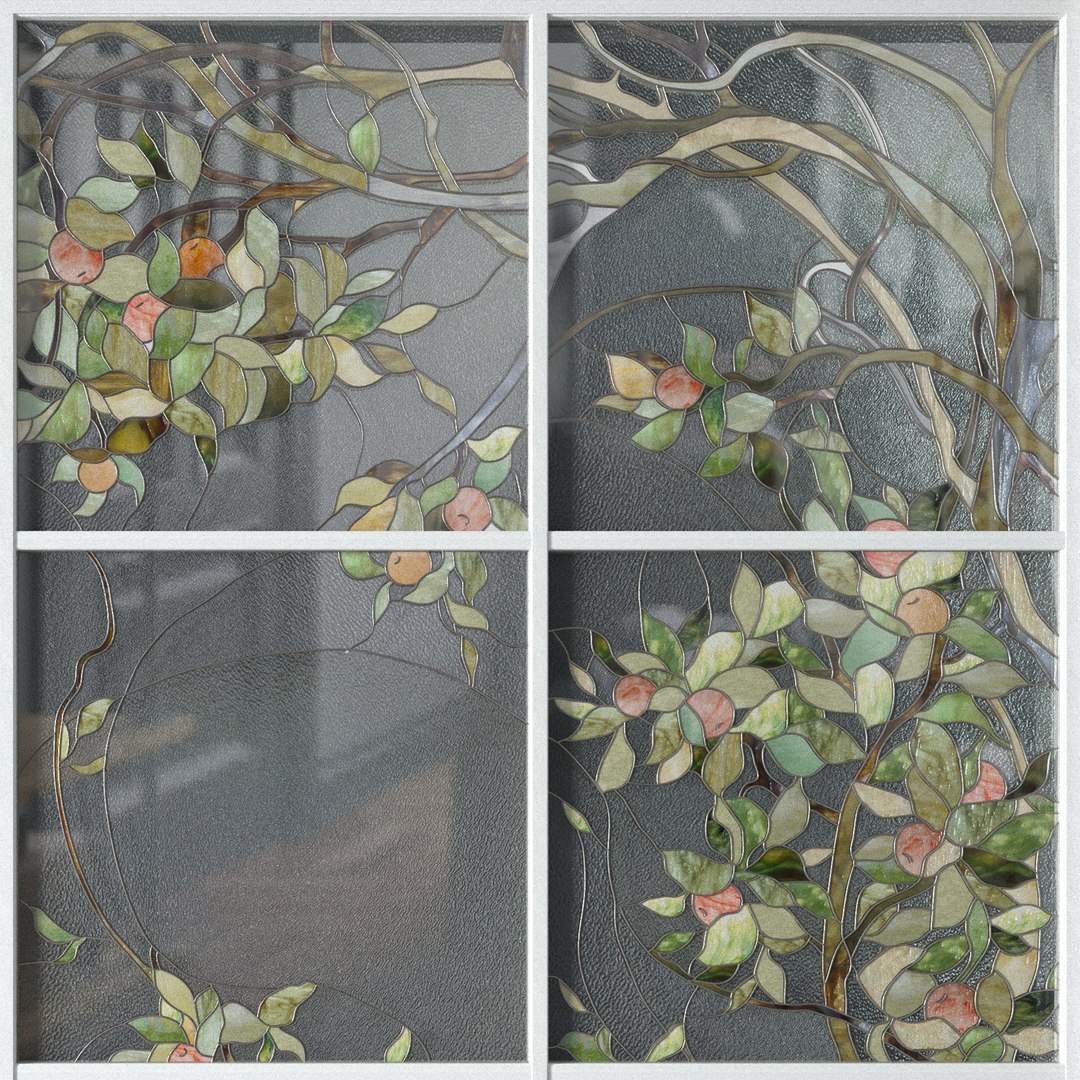 Stained Glass Apple Tree 3D Model - TurboSquid 1539674