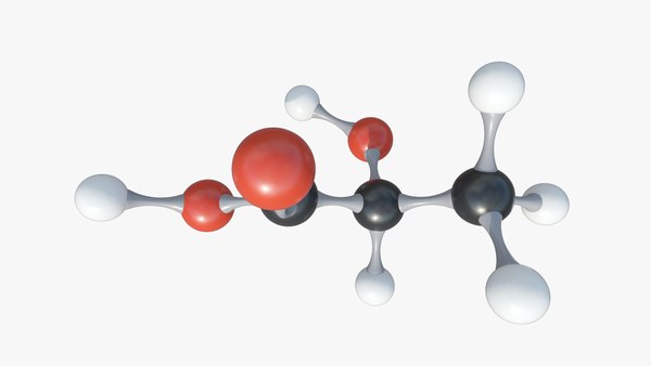 Lactic Acid Molecule With PBR 4K 8K 3D - TurboSquid 1944323